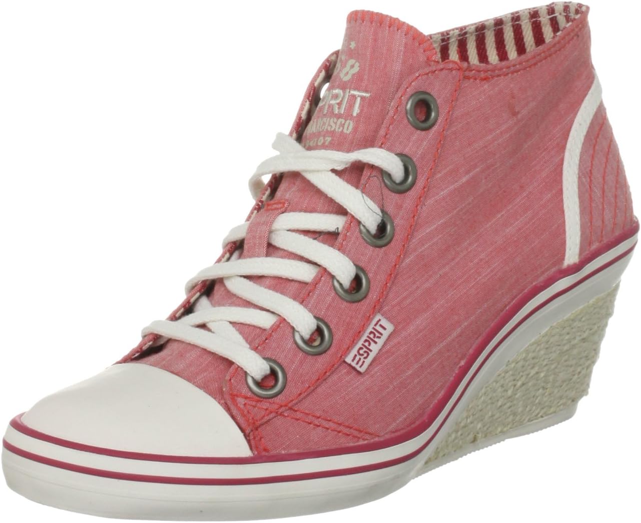 ESPRIT Women's Light Red Wedges Trainers C13060 3 UK: Amazon.co.uk: Fashion