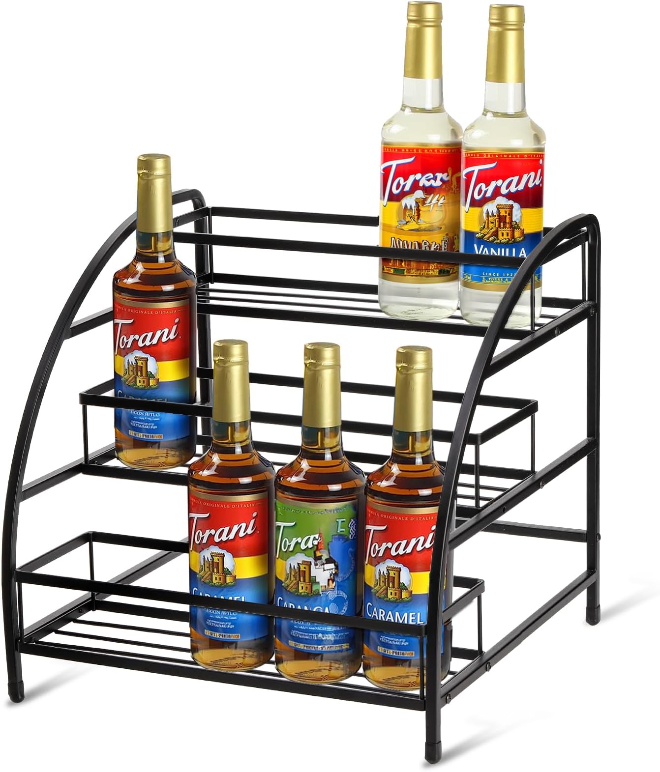 Amazon.com: BUZZPER Coffee Syrup Stand Organizer 3 Tier Syrup Holder ...