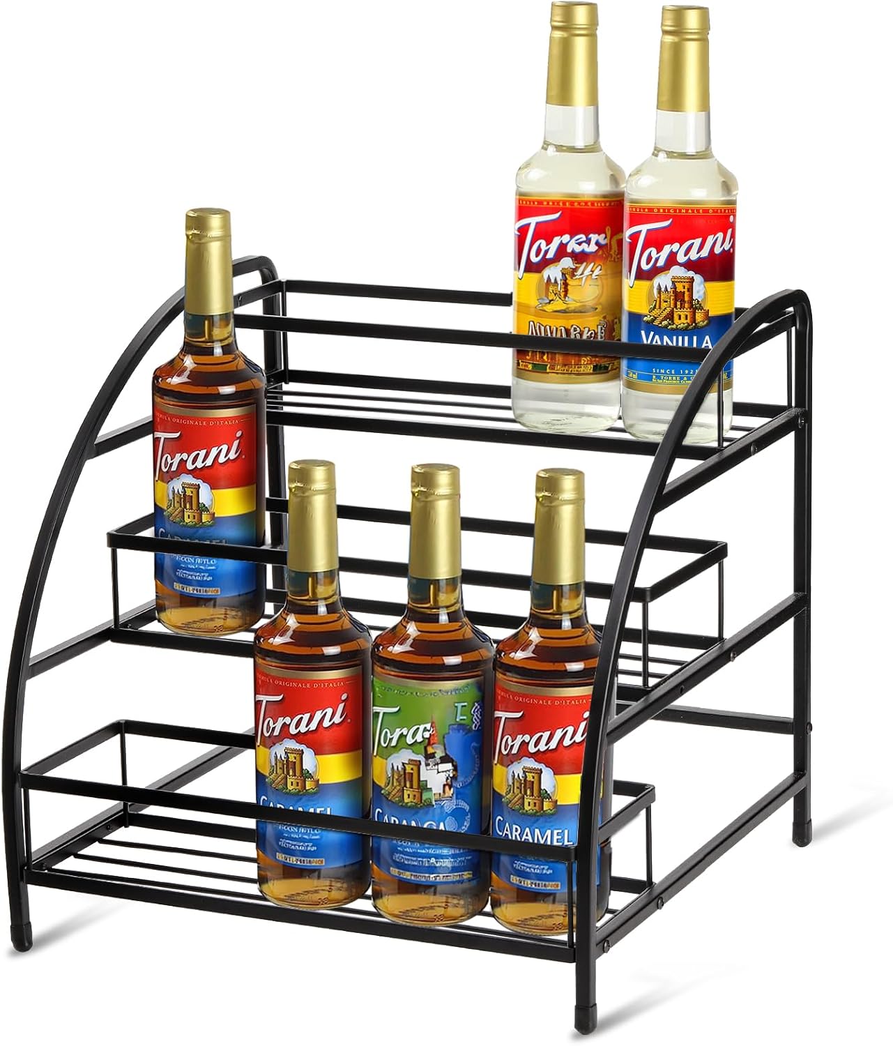 Amazon.com: SOUJOY Coffee Syrup Rack Organizer, 12 Bottles Wine Holder ...