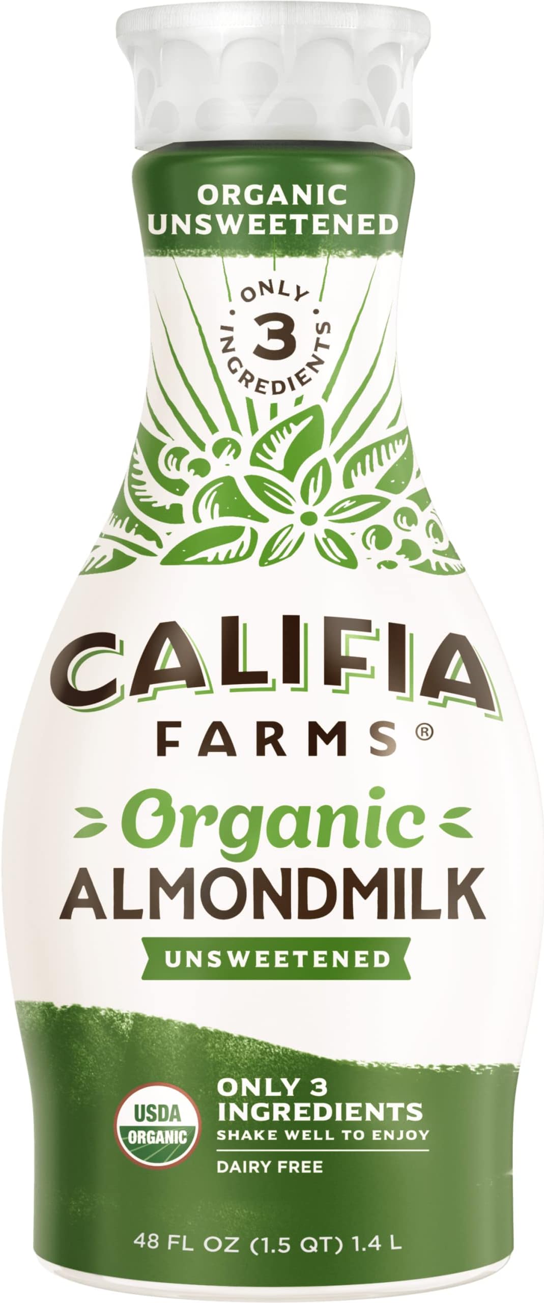 Amazon.com: Califia Farms - Organic Unsweetened Almond Milk, 48 Oz ...