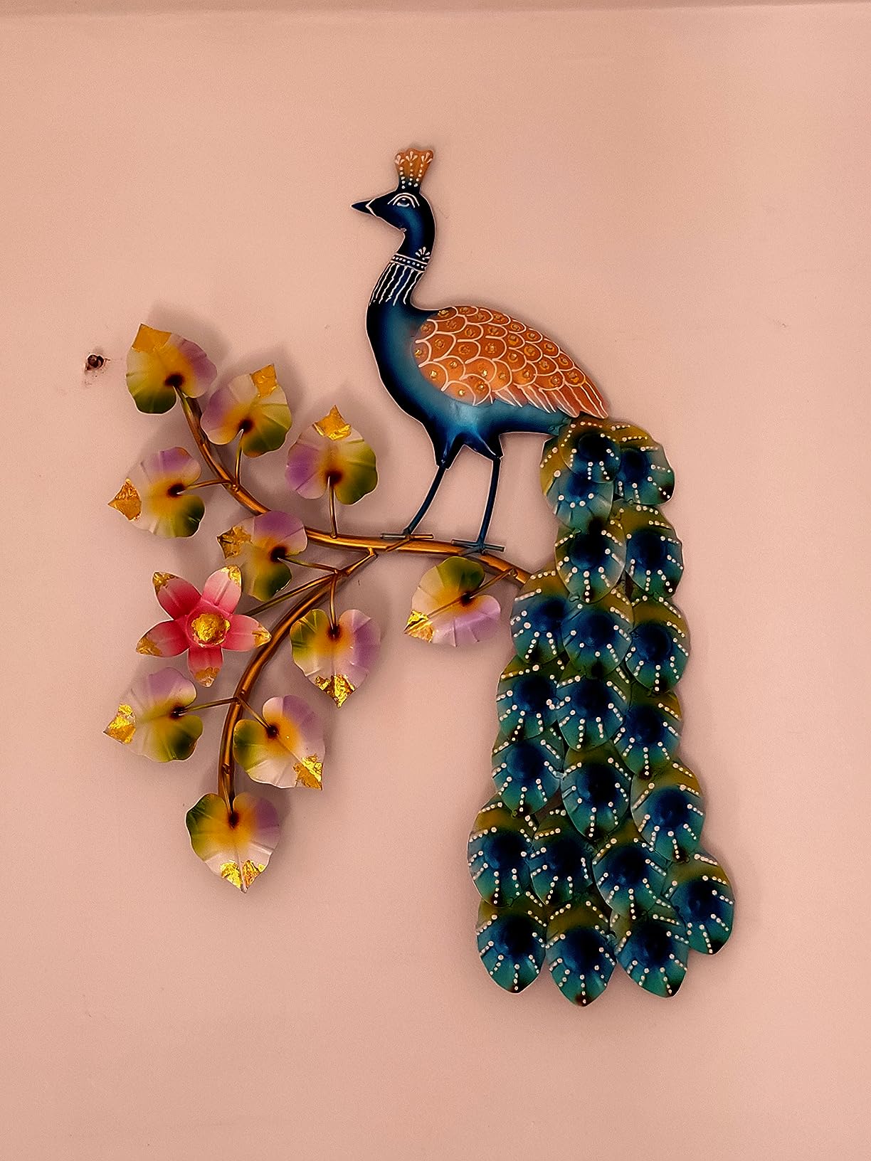 CraftVatika Metal Sparrow Birds Wall Art Decor Hanging Sculpture Wall ...