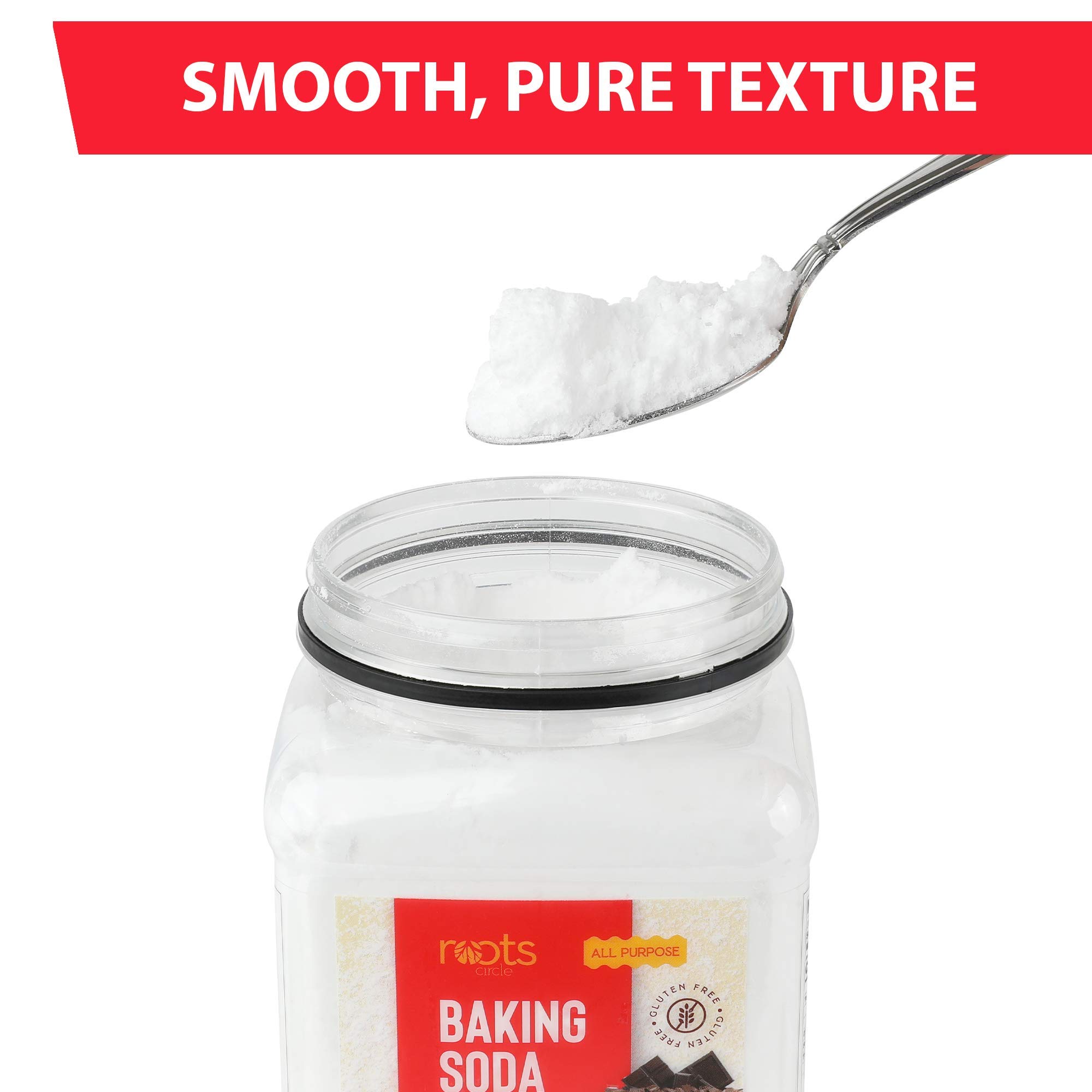 Baking Soda Container Baking Soda In Glass Jar Closed With Wooden Lid