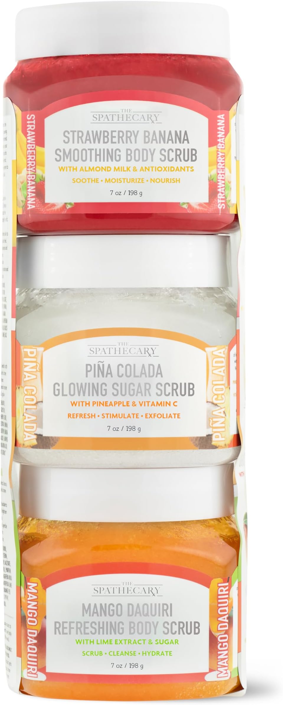 Amazon.com : The Spathecary 3 Pack Exfoliating Body Scrub Set ...