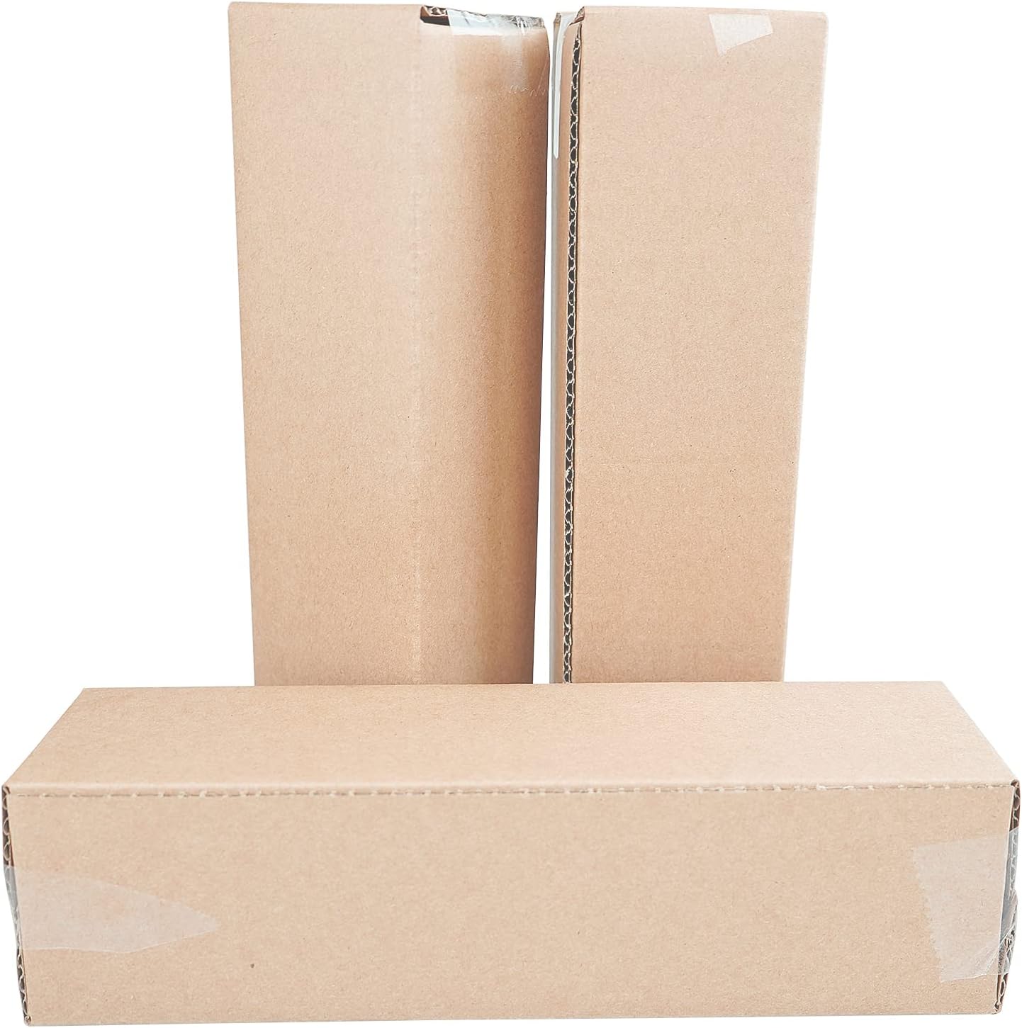 PACK4YA 250×65×65mm Long Corrugated Cardboard Boxes Royal Mail Small ...