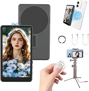 Amazon.com: Selfie Monitor Screen for iPhone, Built-in Speaker ...