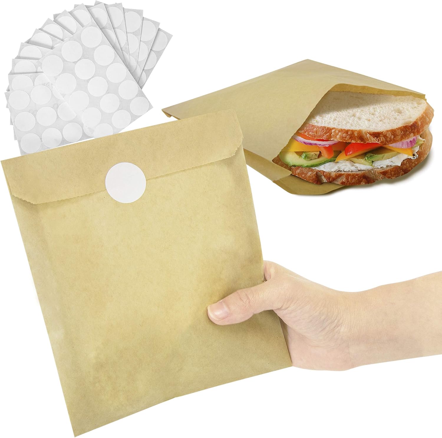 Amazon.com: Fit Meal Prep [200 Bags and 200 Stickers Pack] 8.5 x 6 Inch ...