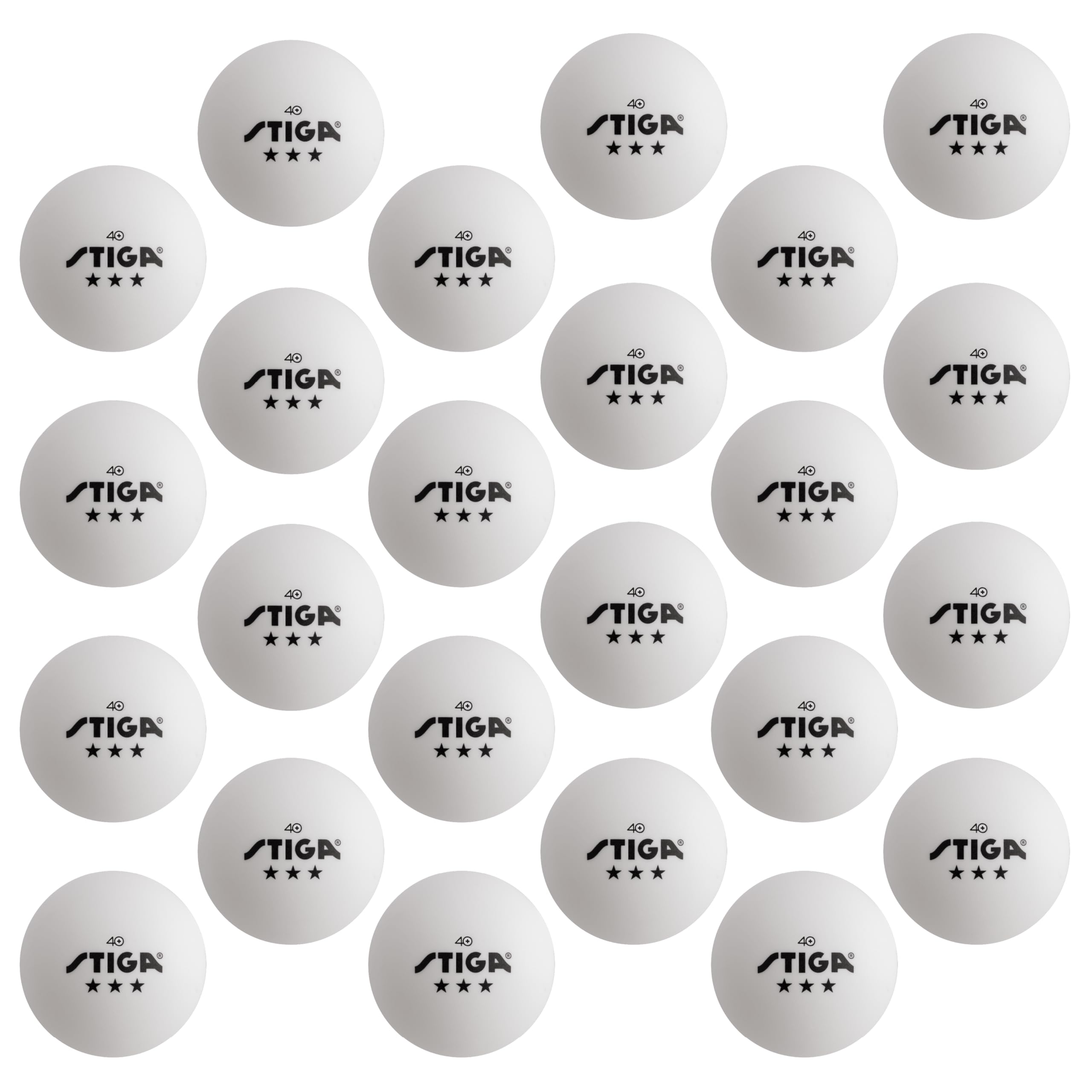 Snapklik.com : Stiga 3-Star Table Tennis Balls, White