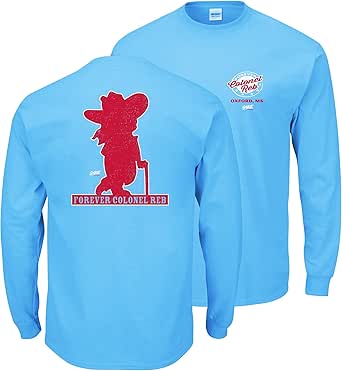 Amazon.com : Ole Miss Football Fans. Forever Colonel Reb T Shirt (Sm-5X ...
