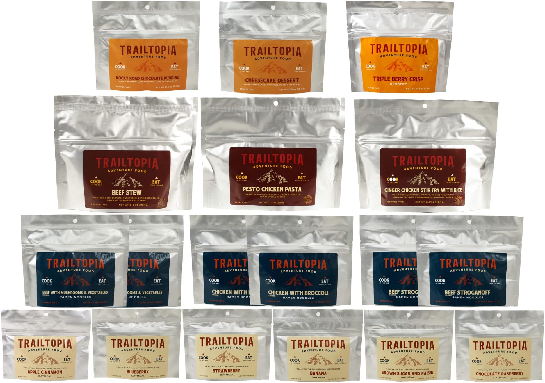 Amazon.com: Trailtopia's Three Day Bundle for Two Including Servings of ...