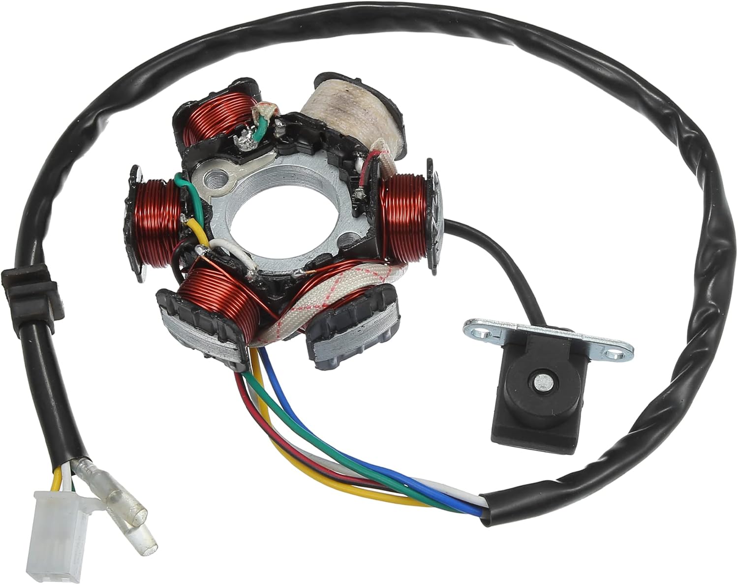 Amazon.com: ACROPIX 5 Wires 6 Pole DC Motorcycle Magneto Stator Plate ...