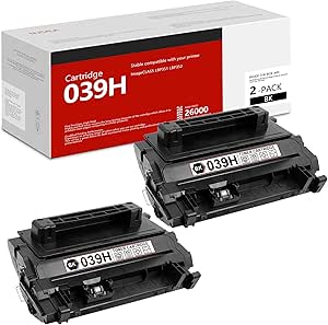 Amazon.com: CRG-039H Black Toner Cartridge (2-Pack) - NUC Compatible CRG039H Toner Cartridge ...