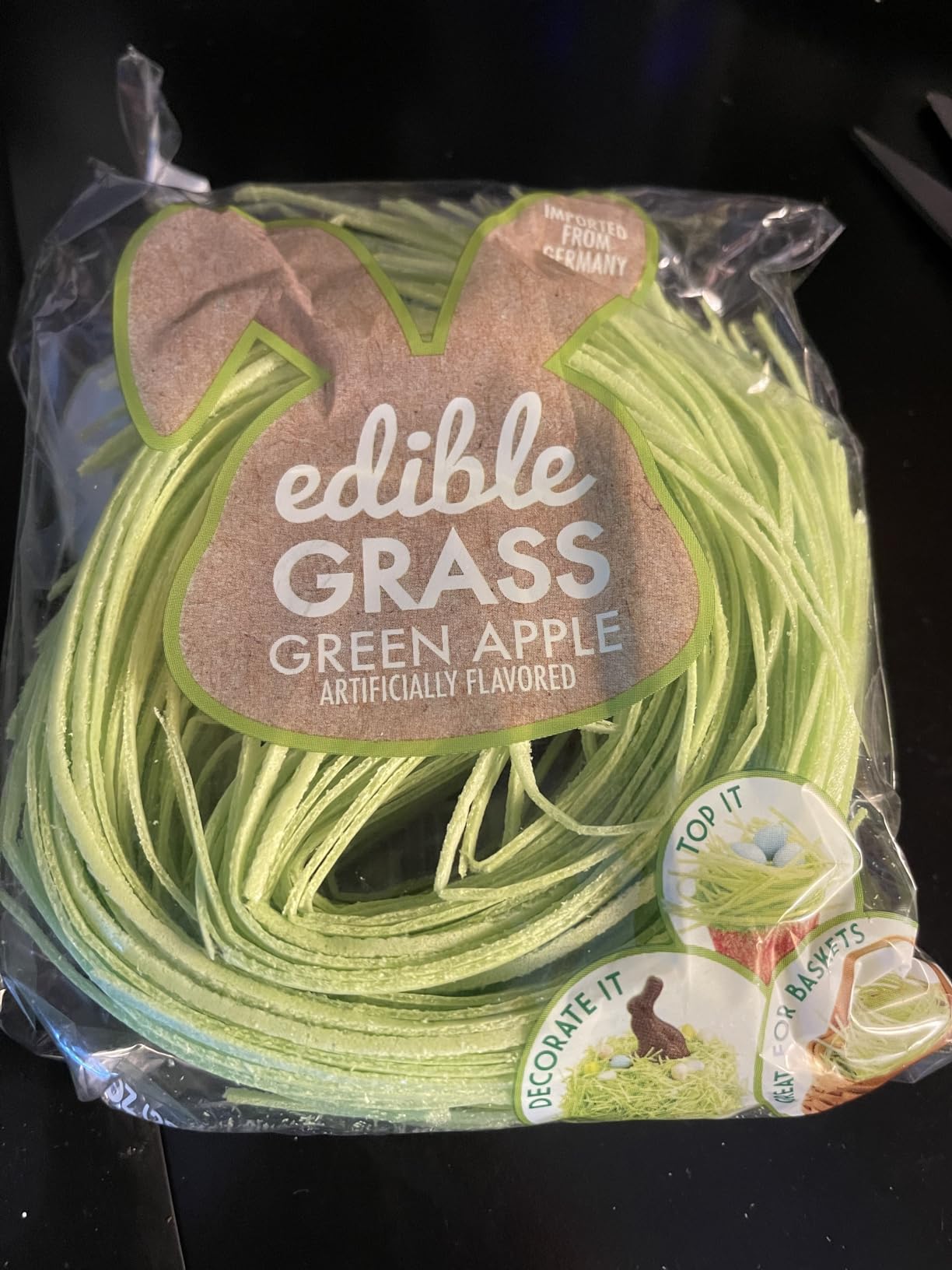 Amazon.com: Green Edible Easter Grass, Apple Flavored Cake and Cupcake ...
