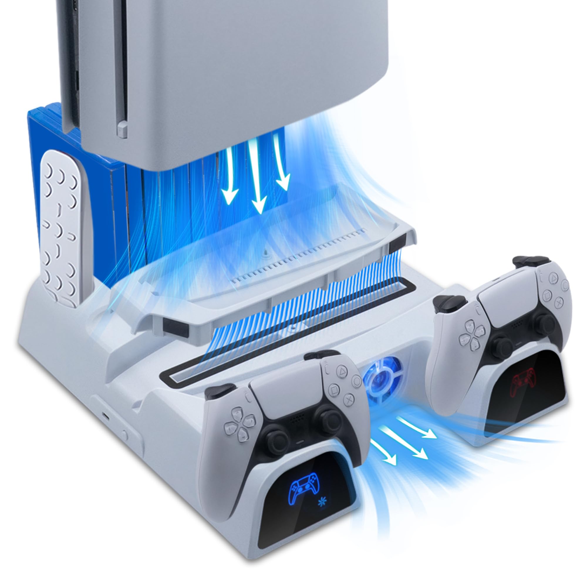 Amazon.com: Mcbazel Cooling Stand with Dual Controller Charging Station ...