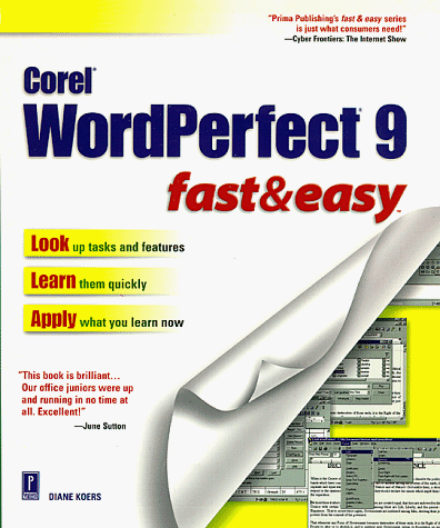 Buy Wordperfect 9 Fast and Easy (Fast & Easy) Book Online at Low Prices ...