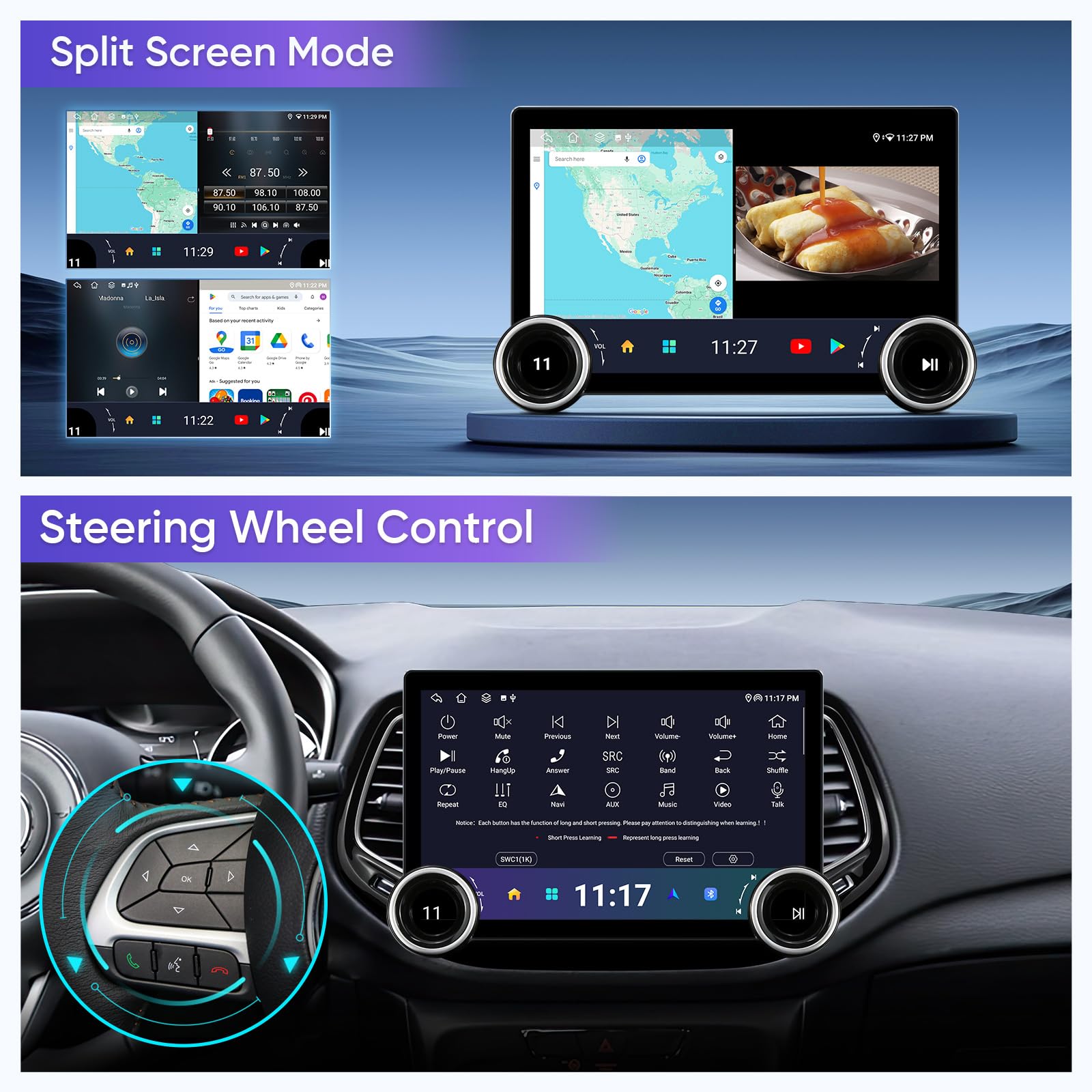 Snapklik.com : Android Car Stereo Upgrade Radio For Jeep Compass 2017 ...