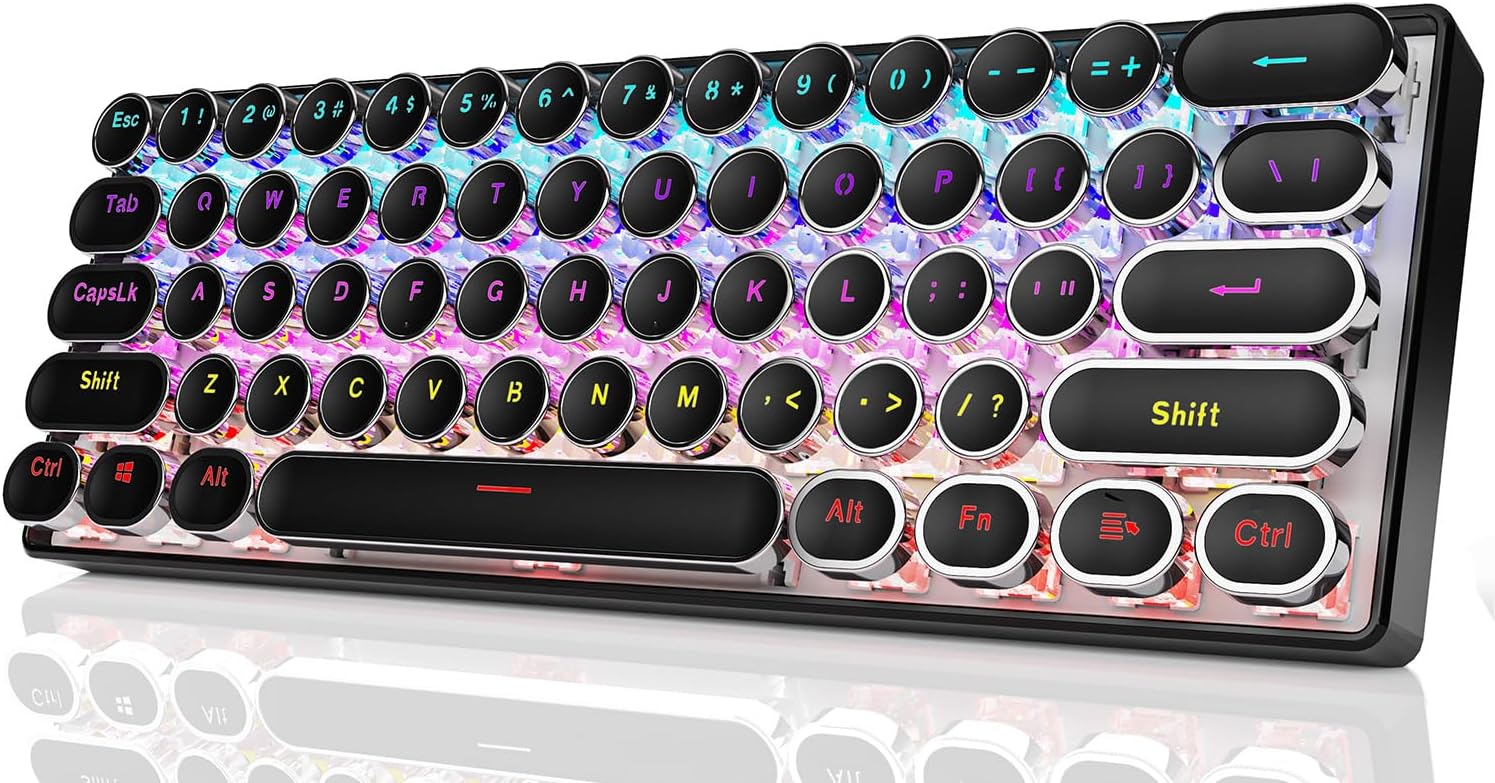G61 Typewriter Keyboard Wireless Mechanical Keyboards, 60% Mini ...