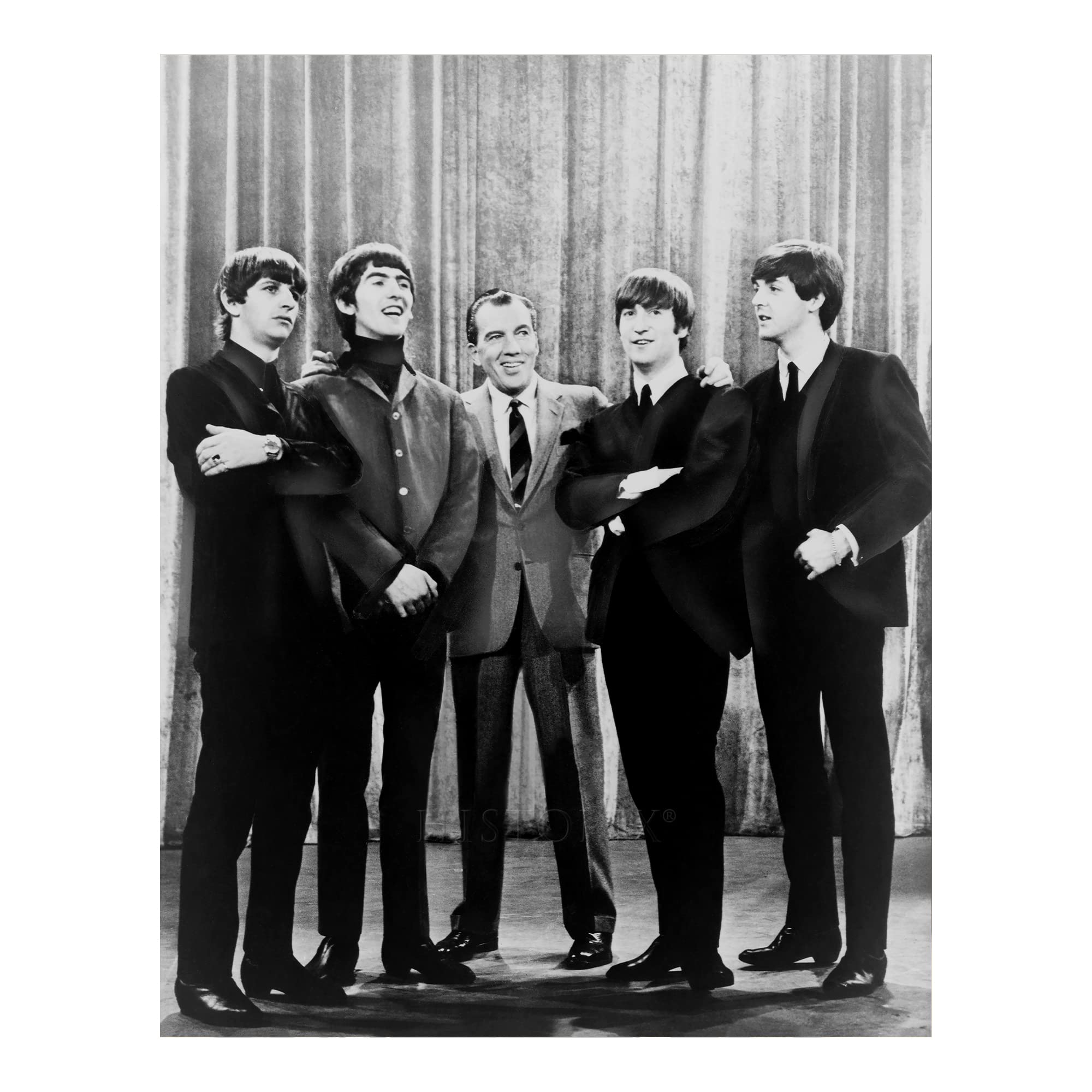 Amazon.com: HISTORIX Vintage 1964 Ed Sullivan & The Beatles Photo Print ...