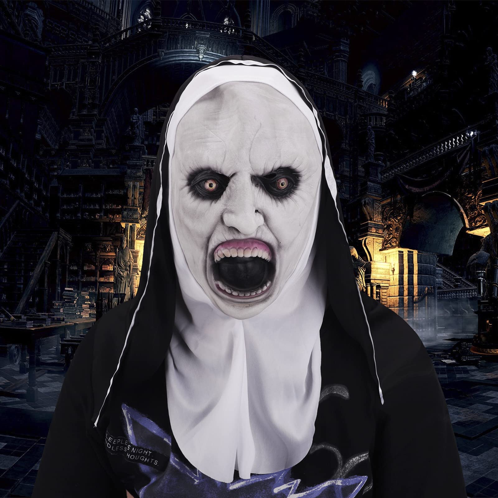 Snapklik.com : Nun Scary Latex Halloween Party Town Cosplay Costume ...