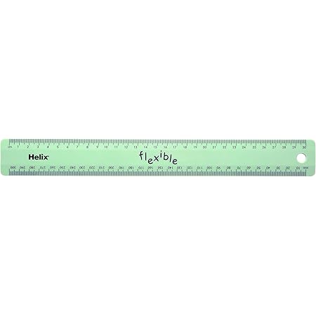 Helix Ruler 15cm Flexible - Color: Assorted : Amazon.co.uk: Stationery ...