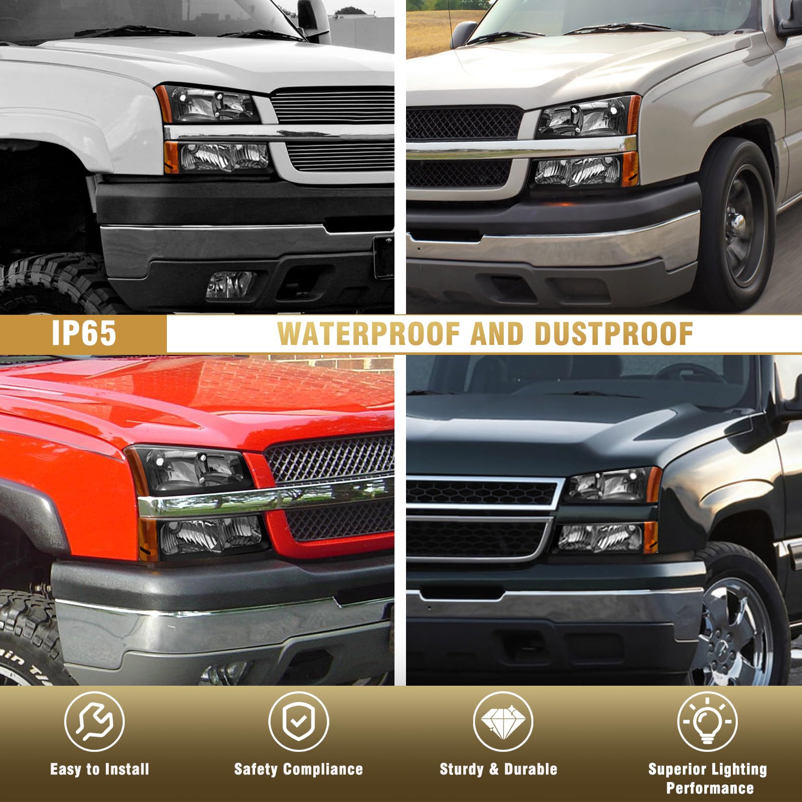 2006 Chevy Silverado Headlight Assembly 2003-2007 Chevy Silverado ...