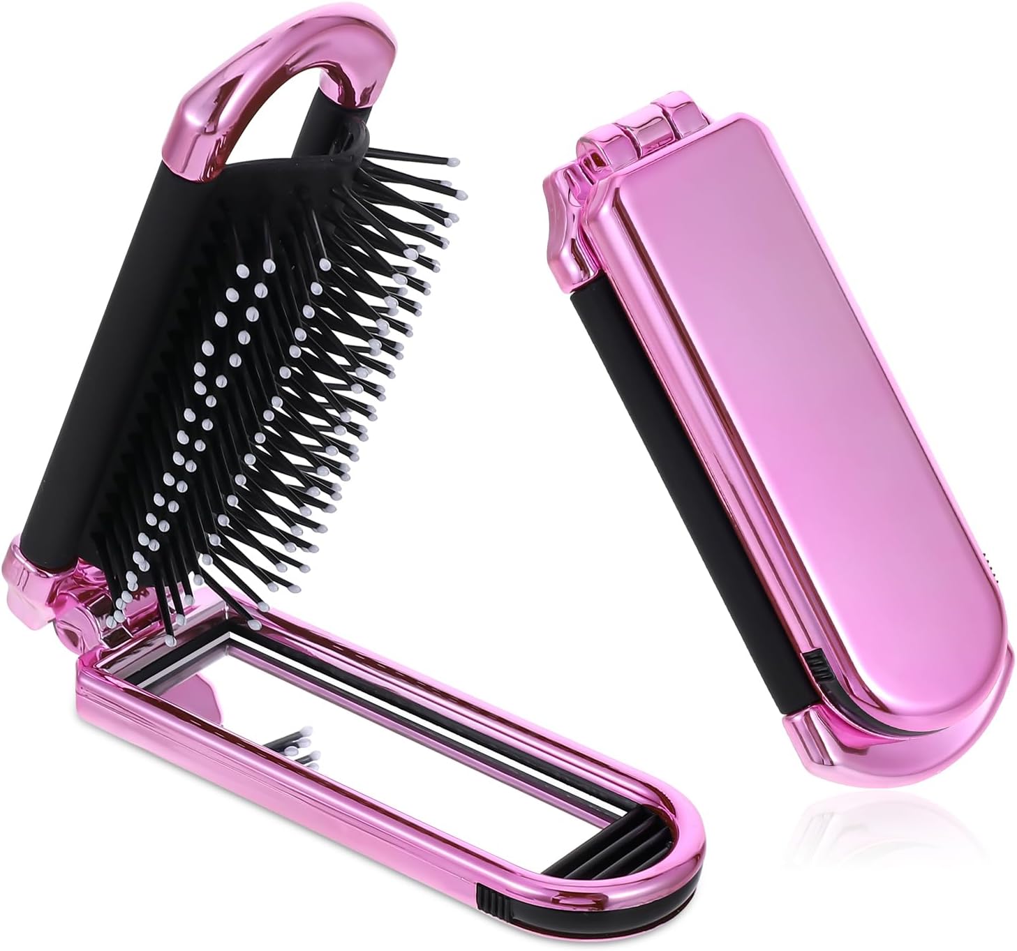 Amazon.com : Hoolerry 24 Pcs Folding Travel Hair Brush with Mirror ...