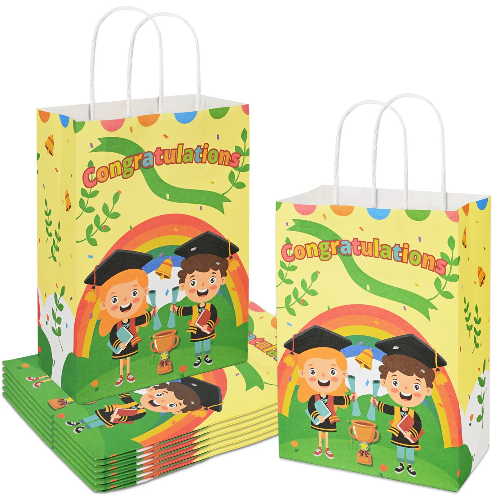 Amazon.com : Bolsome 24 Pack Kindergarten Graduation Gift Bags for Kids ...