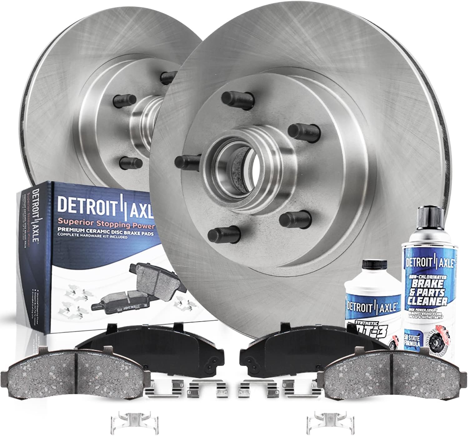 Amazon.com: Detroit Axle - Front Brake Kit for 2WD 1995-2001 Ford ...