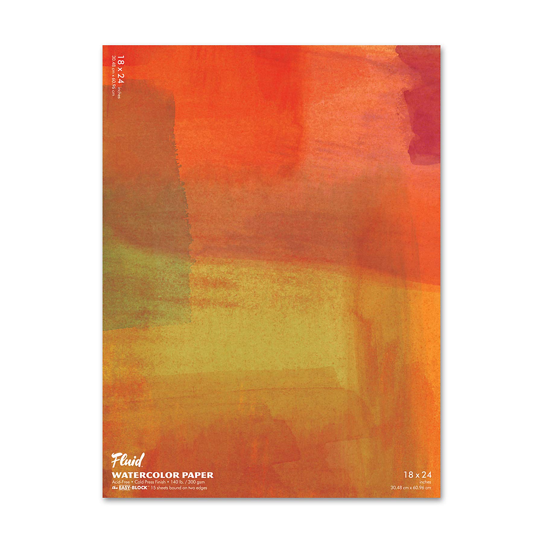 Snapklik.com : Fluid Watercolor Paper Block, 18 X 24 Inches, 15 Sheets ...