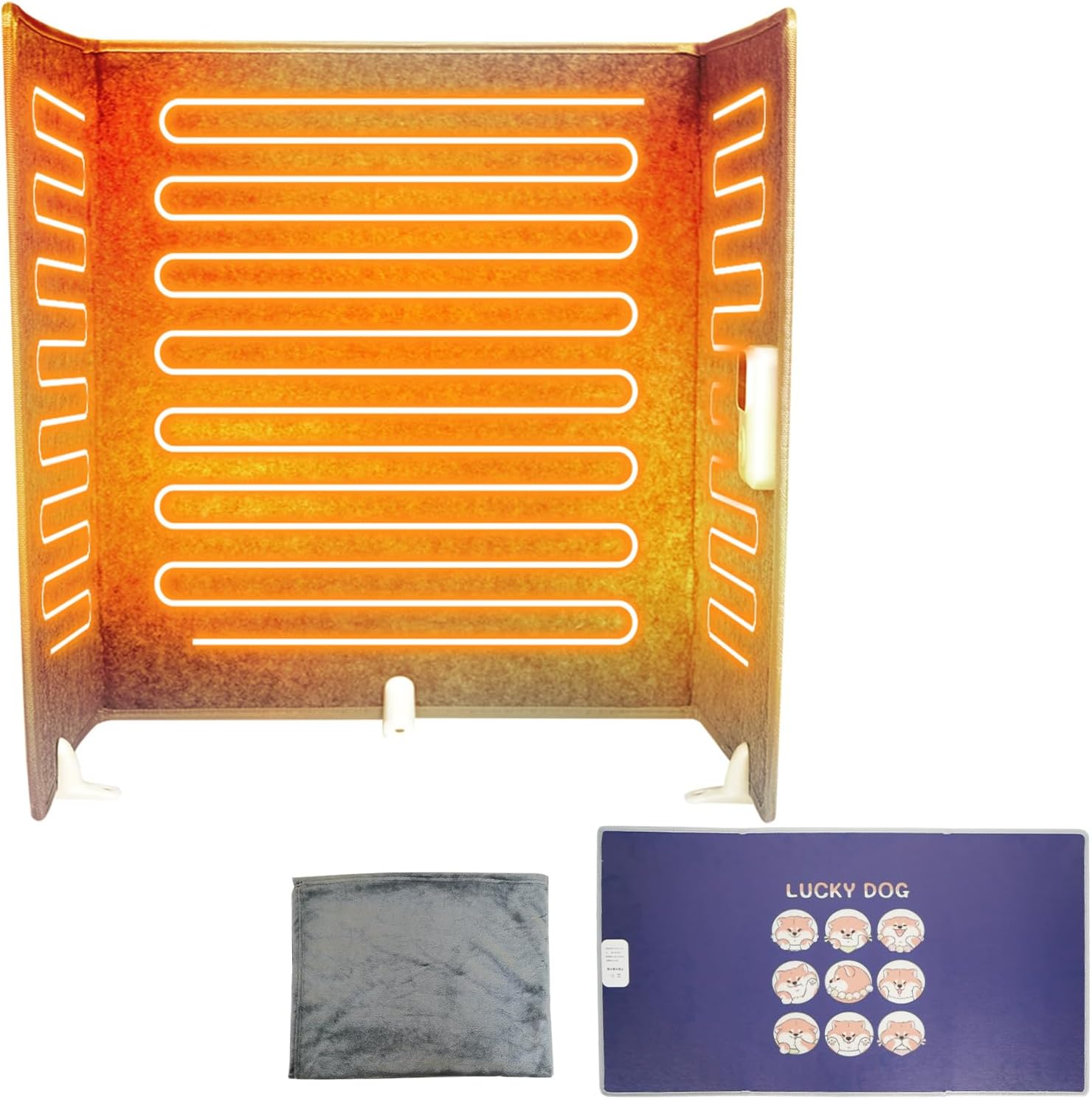 Amazon | Fkstyle パネルヒーター 足元 3面 折りたたみ デスク下 遠赤外線 おしゃれ ペット 省エネ 小動物 温度調節 防水 [並行輸入品] | Fkstyle | パネル ...