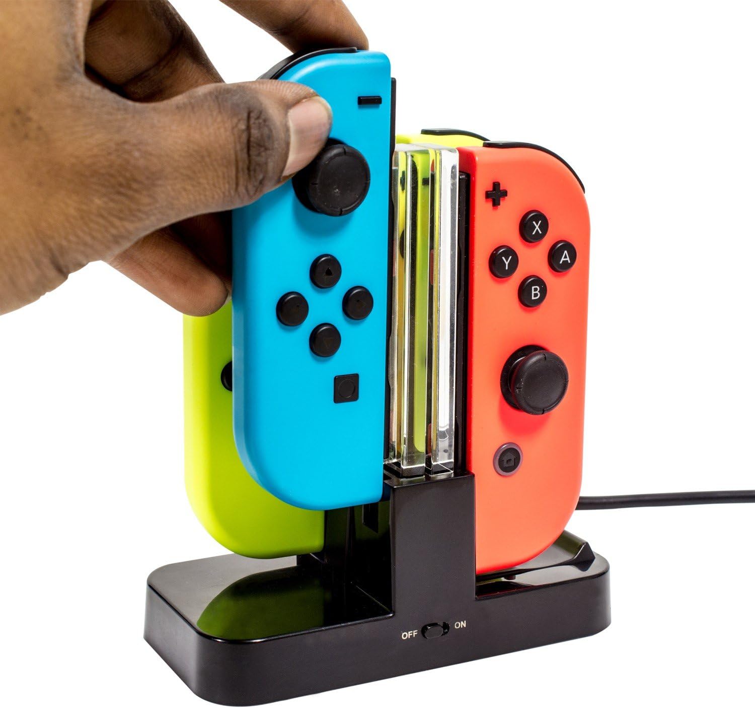 Amazon.com: Orzly Nintendo Switch Joy Con Charging Dock, Pro Controller ...