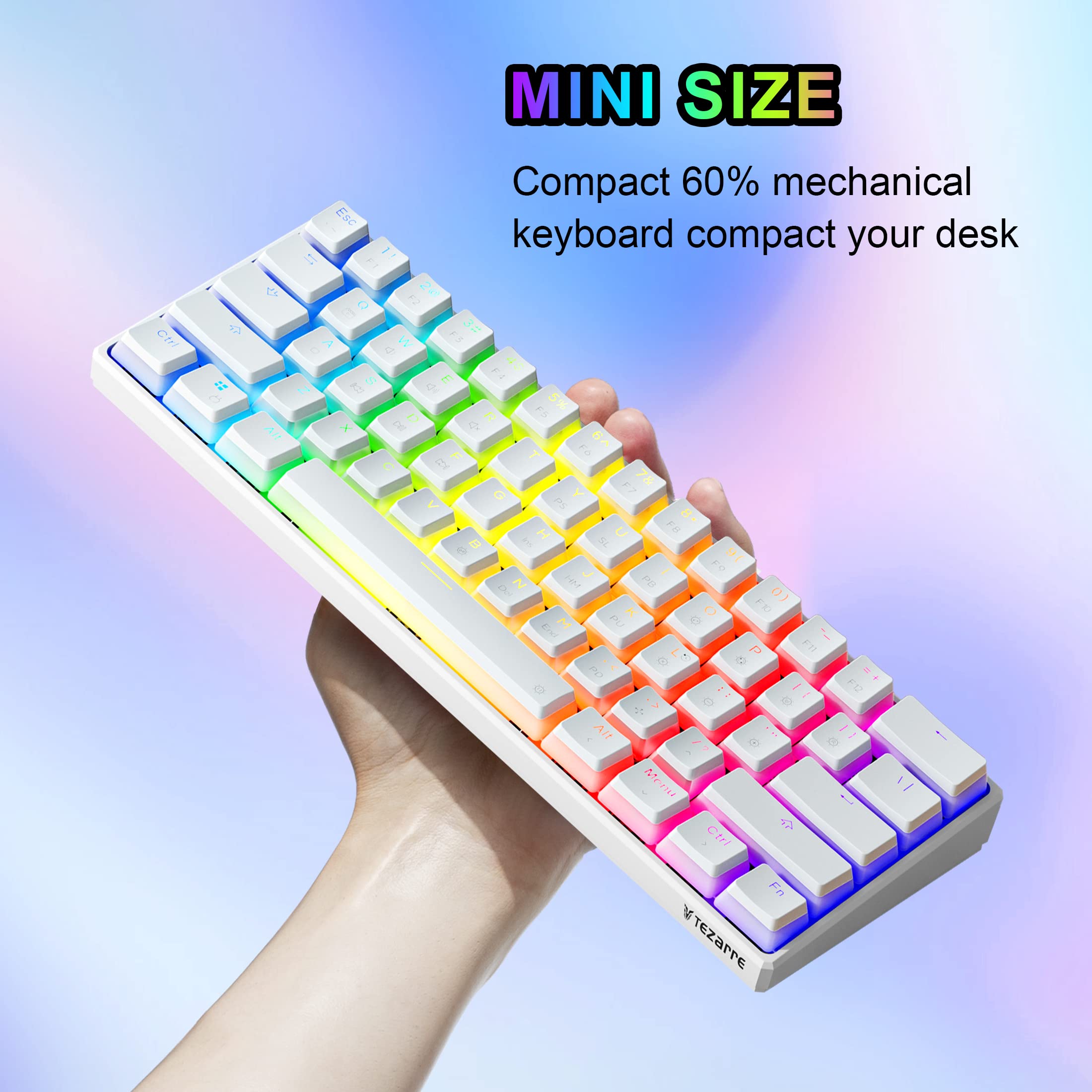 Tezarre RGB Backlit 60% Mecha...B0BDM4ZVQR | Encarguelo.com