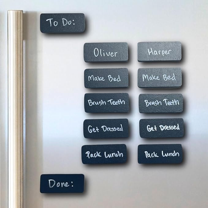 Amazon.com: Modern Chalkboard Chores Magnet Set - Versatile ...