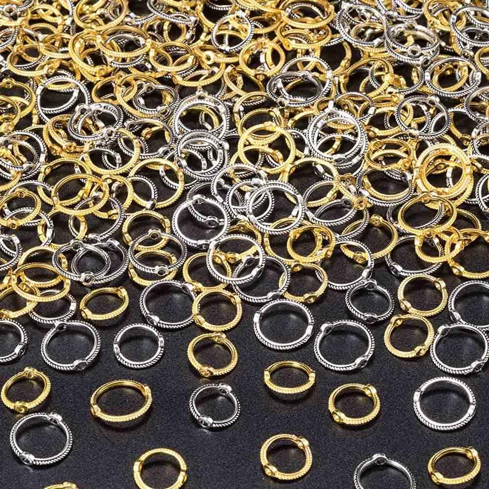 Amazon.com: 90PCS Double Hole Bead for Jewelry Making, UHOMENY Round ...
