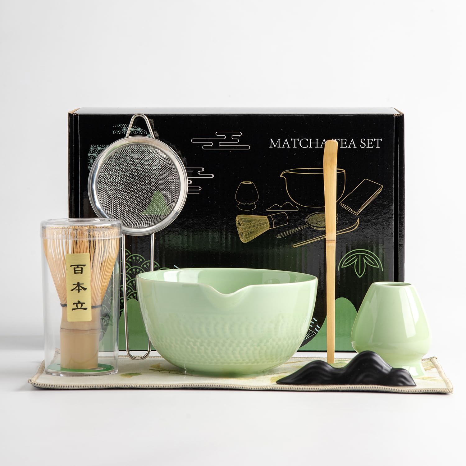 Amazon.com: Artcome 4 Pcs Complete Matcha Tea Ceremony Kit for Japanese ...