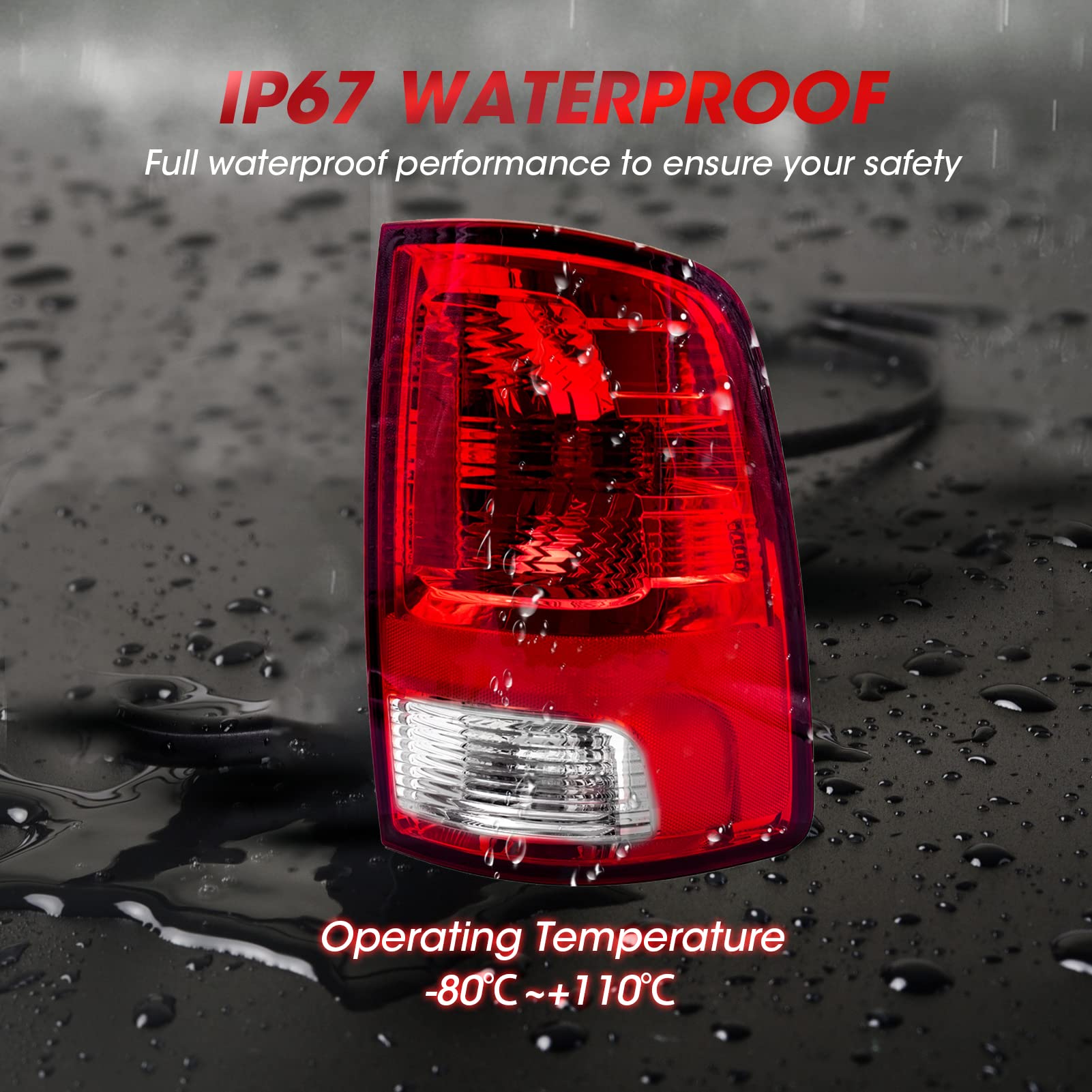 Snapklik.com : WEZEMLIGH Tail Lights For 2009-2018 Ram 1500 2019 Ram ...