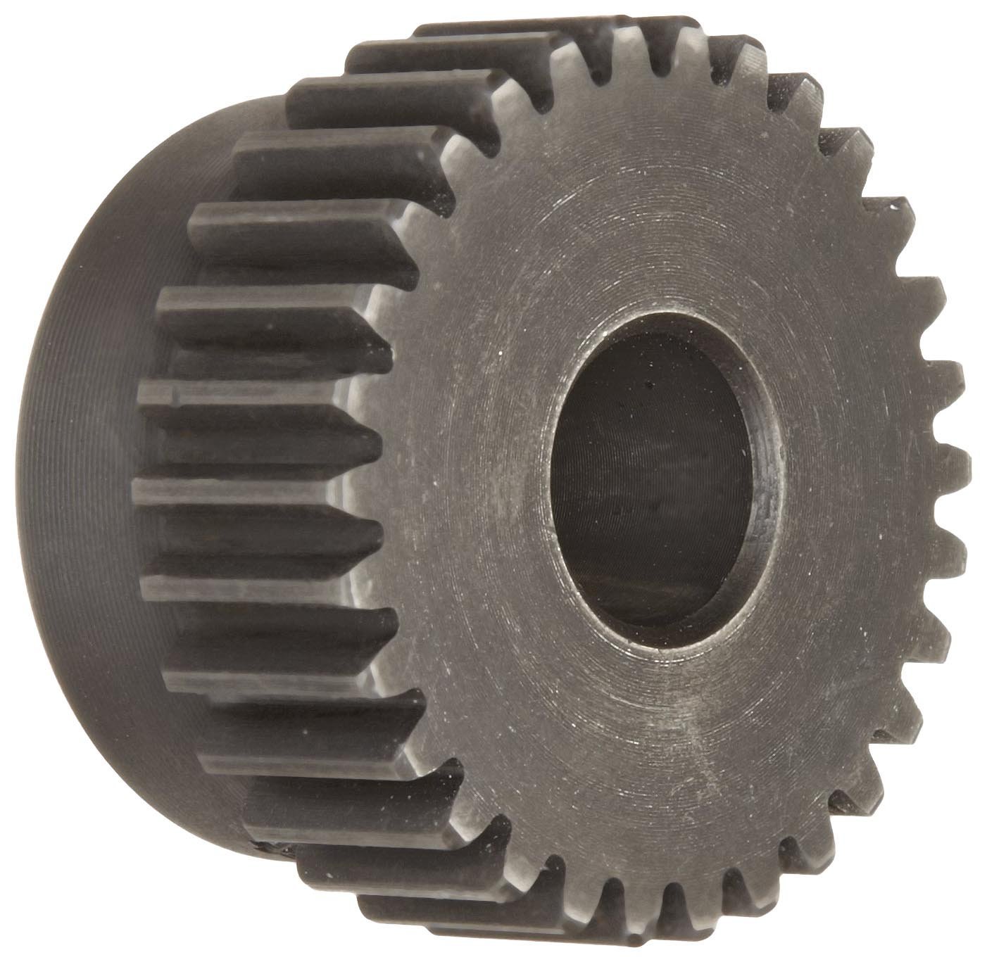 M1.5B21 Ametric® Metric Minimum Plain Bore Steel Spur Gear with Hub, 1. ...