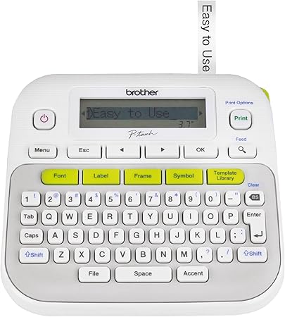 Amazon.com : Brother P-touch, PTD210, Easy-to-Use Monochrome Label ...