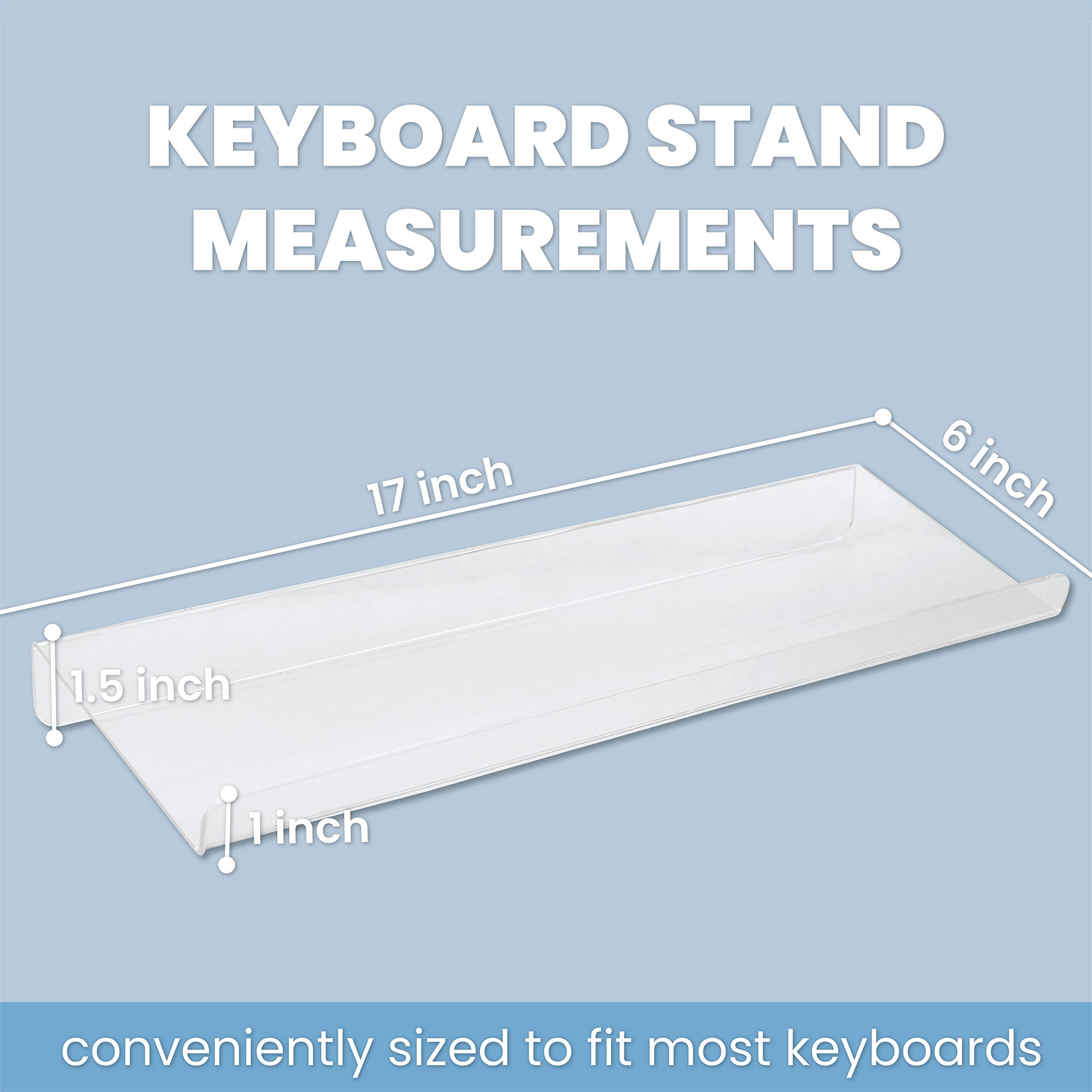 Snapklik.com : Acrylic Monitor Riser & Keyboard Stand For Home, Office ...