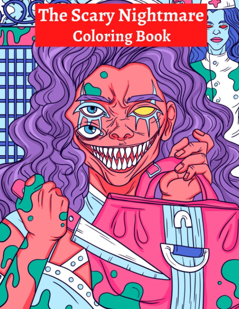 Amazon.com: The Scary Nightmare Coloring Book: An Adult Horror Coloring ...
