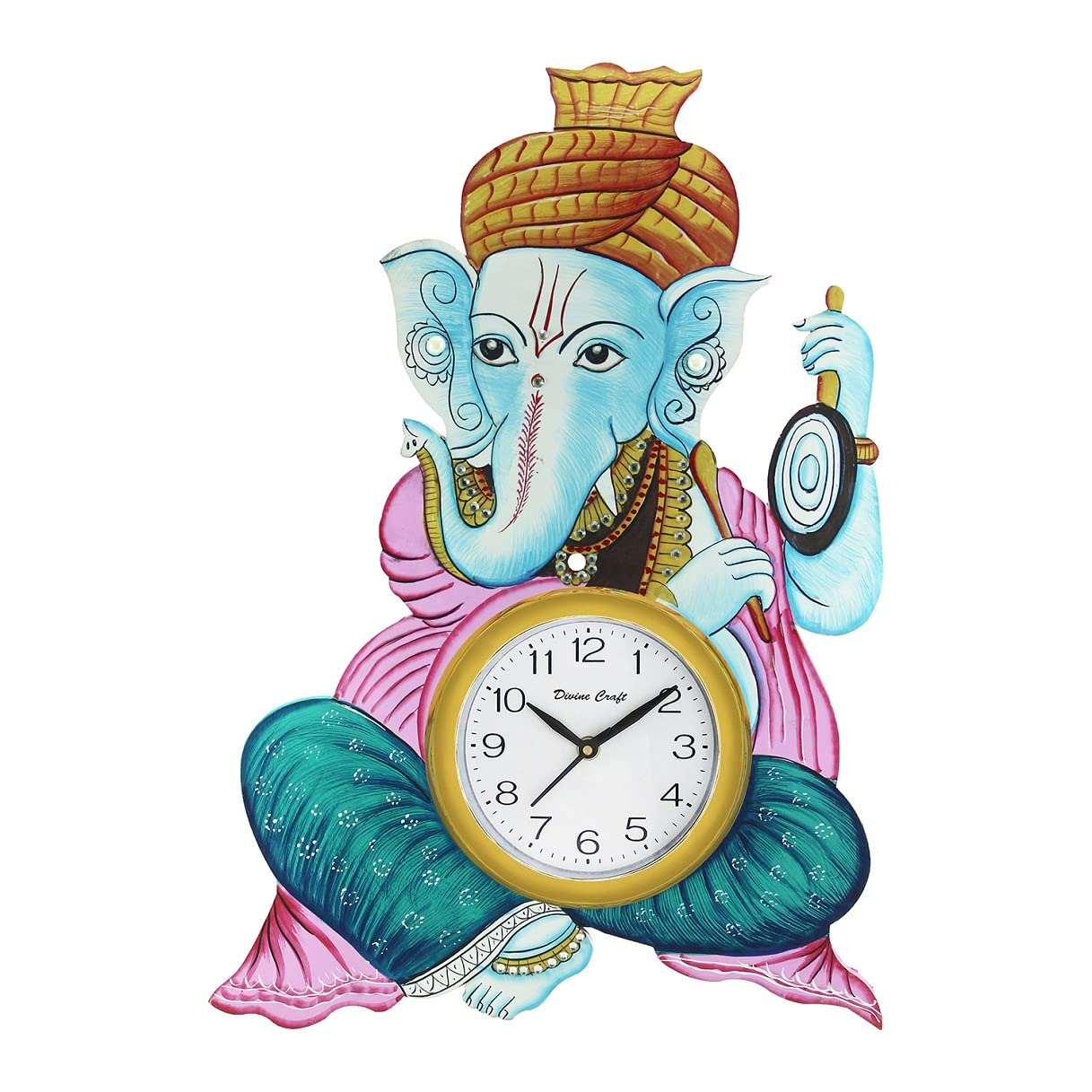Buy Handicraft Designer Antique Vintage Wooden Wall Clock for Home ...