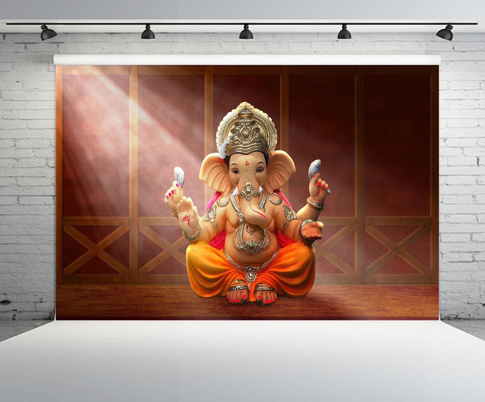 Religious Photo Booth Background 8x6ft Indian Hindu God Backdrop - Ram ...