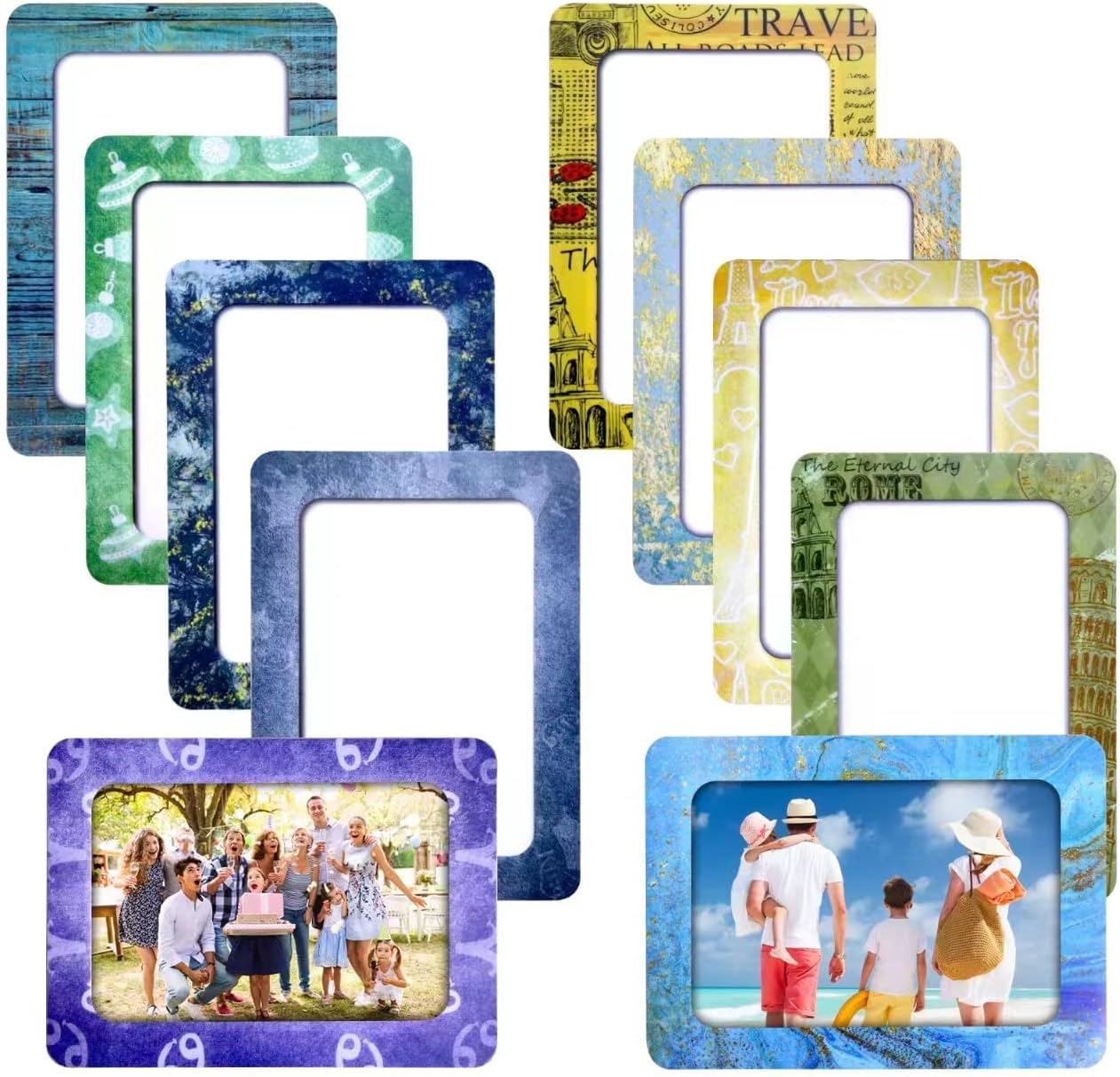 Newthinking Magnetic Photo Frames for Fridge, 6x4 Inch Fridge Magnetic ...