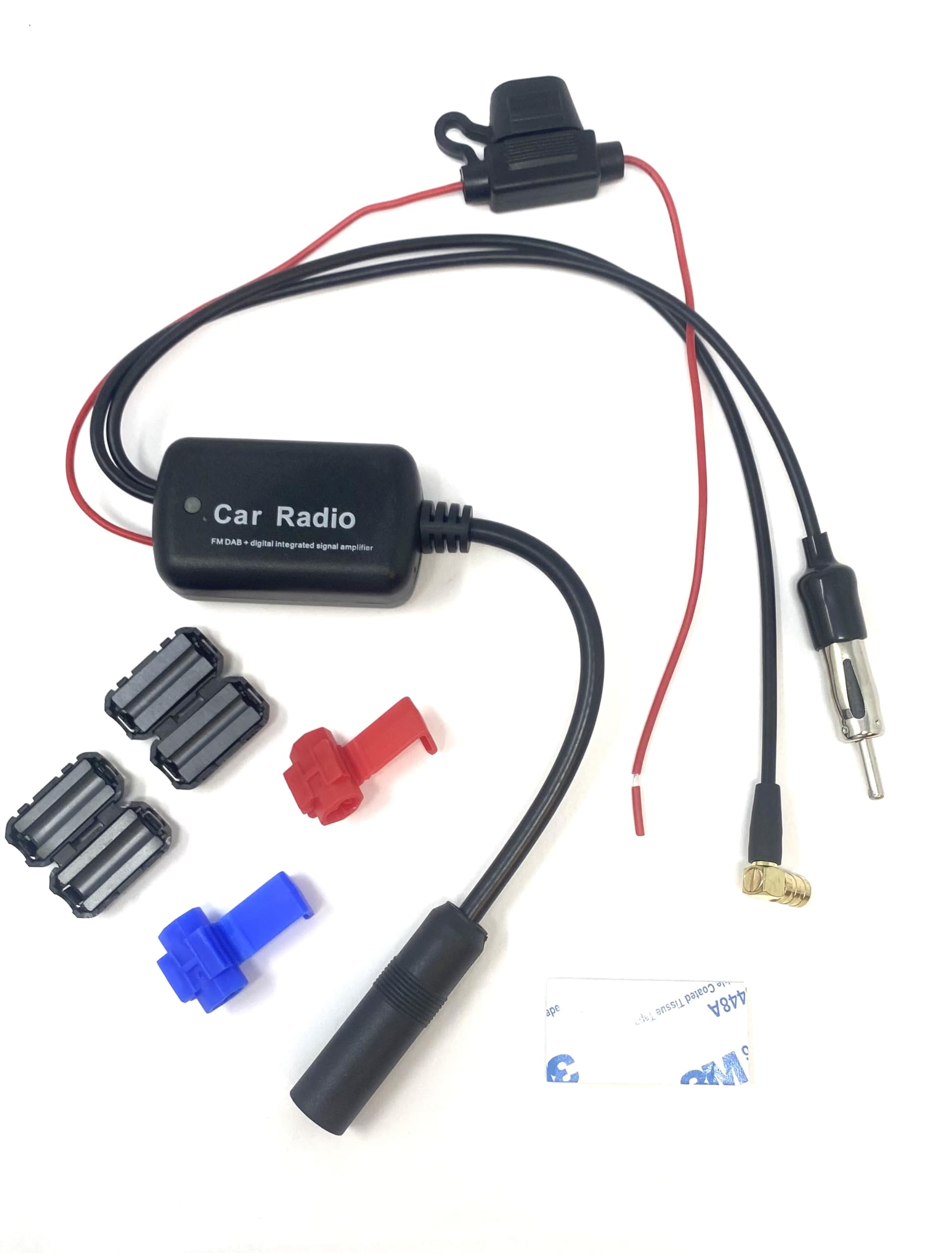 DriveSmart Car DAB Radio Powered Amplifier FM/SMB DAB/DAB+ with DIN ...