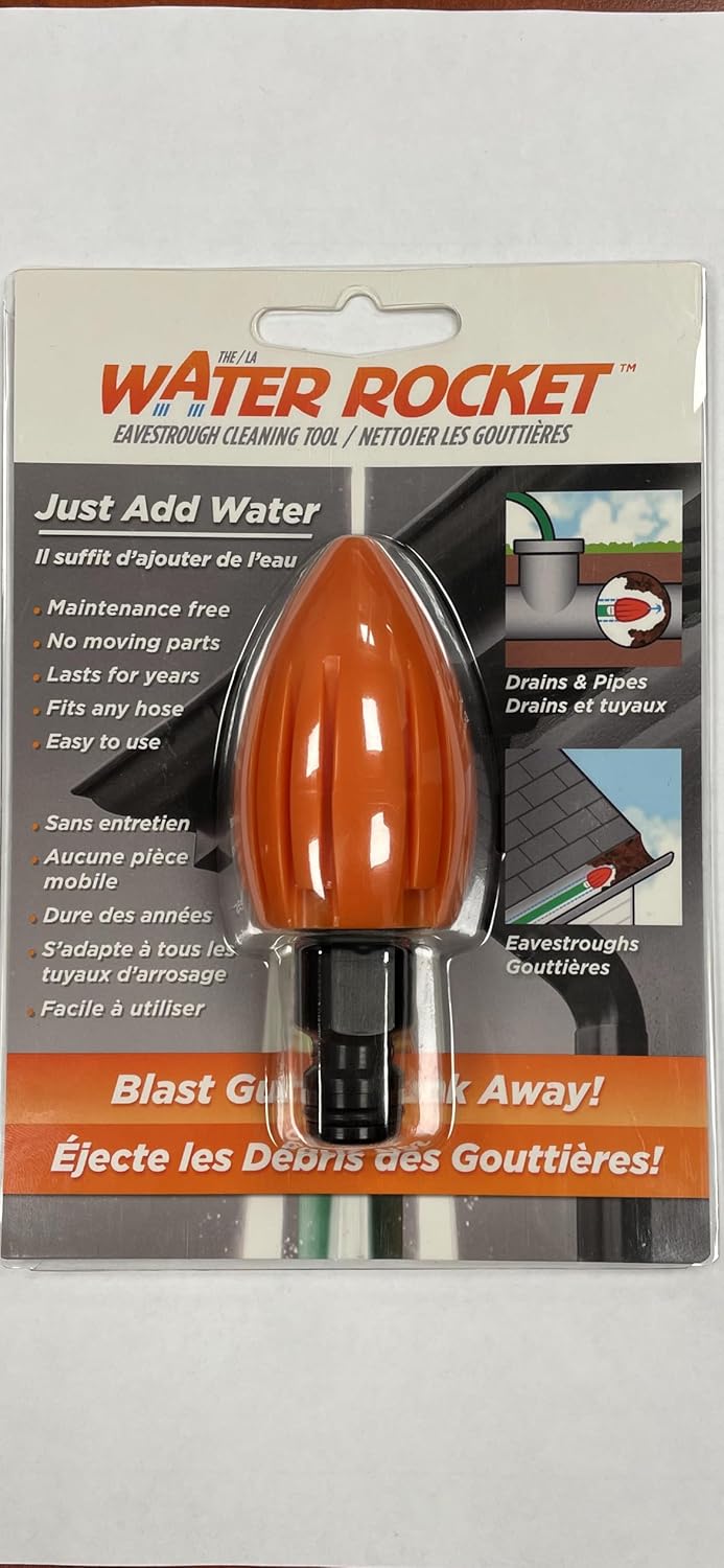 The Water Rocket 9200, Orange High-Pressure Washer Nozzle, Drain ...