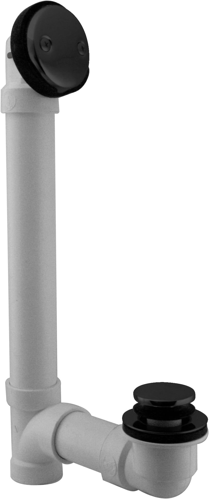 Westbrass Tip-Toe Sch. 40 PVC Bath Waste with Two-Hole Elbow, Matte ...