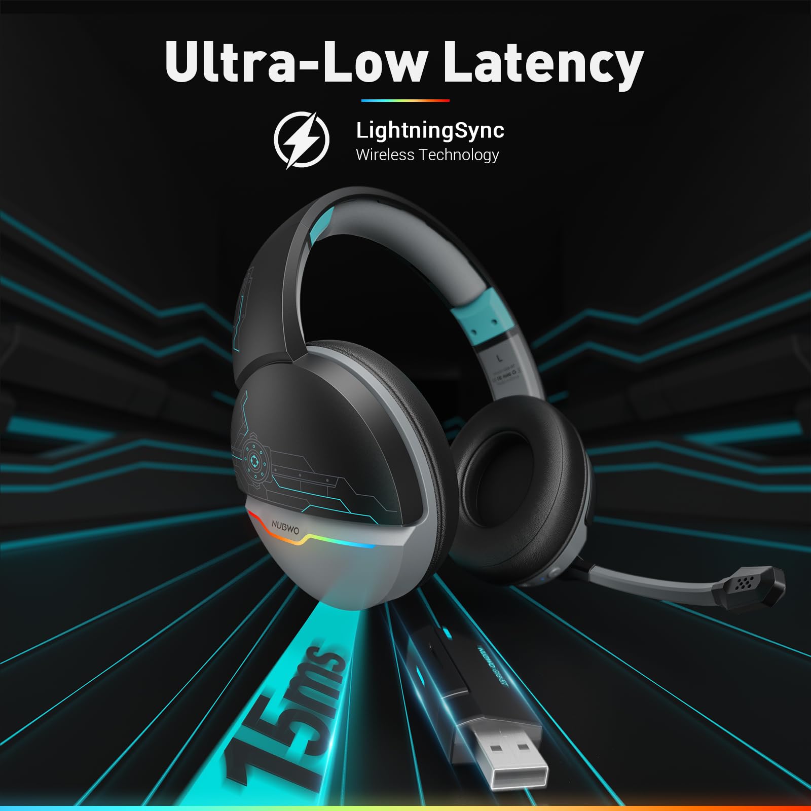 Snapklik.com : NUBWO G08 Dual Wireless Gaming Headset