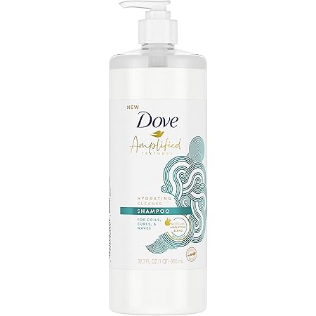 Amazon.com : Dove Amplified Textures, Hydrating Cleanse Shampoo, 11.5 ...