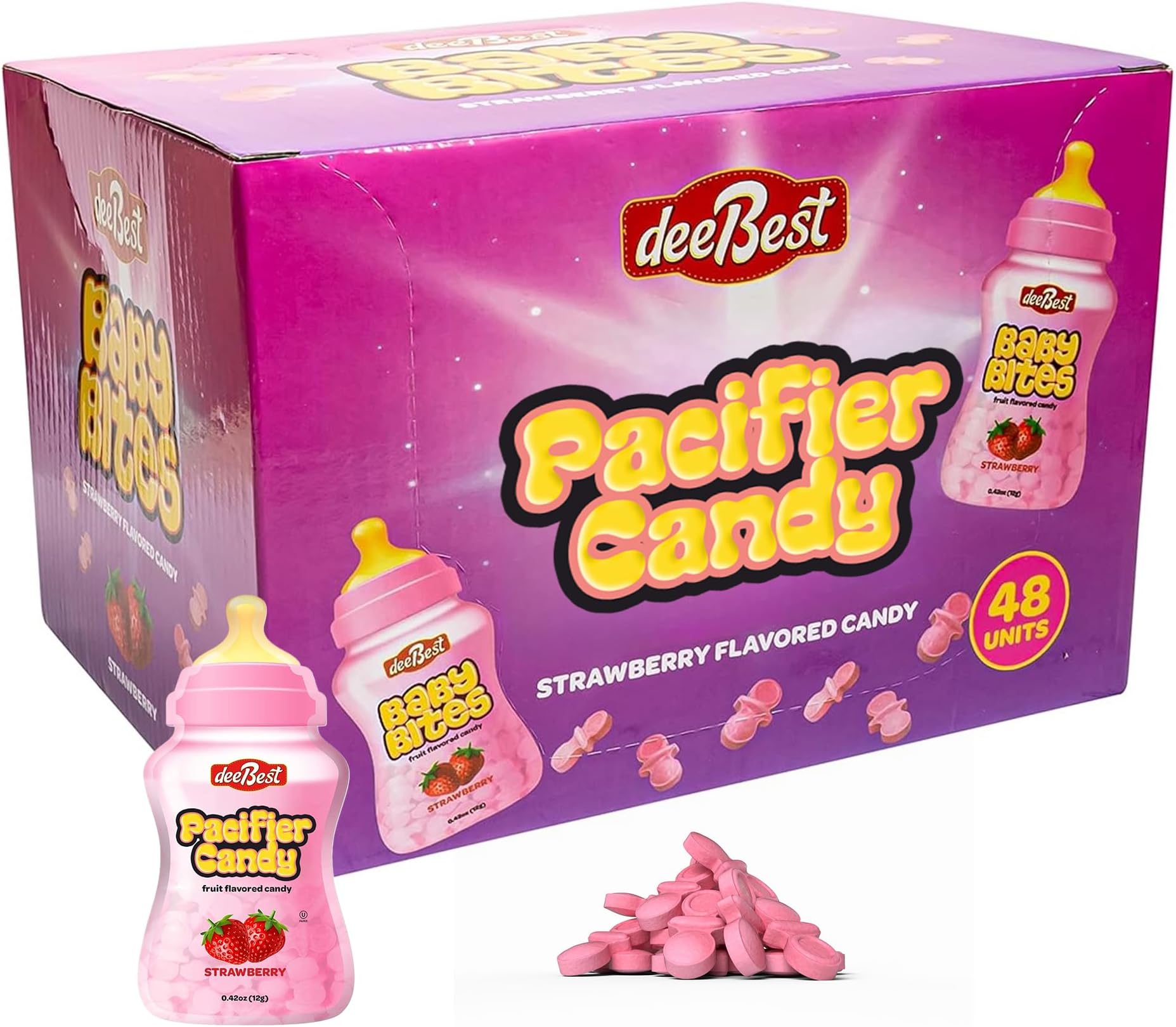 Amazon.com : Baby Bottle Pop Candy 20 Pack NET WT 17 oz (480 g) : Hard ...