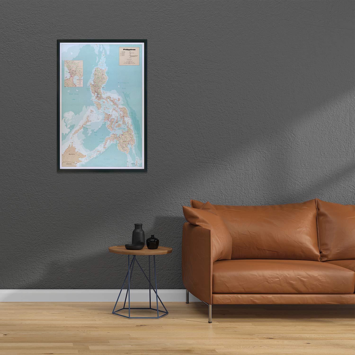HISTORIX 1990 Map of the Philippines - 24x36 Inch - Philippine Islands ...