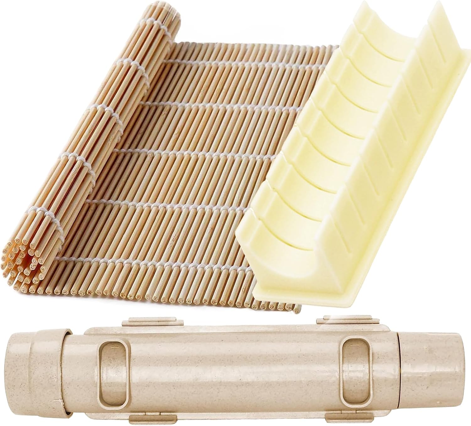 Amazon.com: Sushi Making Kit with Bamboo Sushi Mat, Sushi Cutting Mold ...